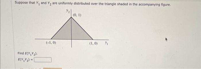 Solved Suppose that Y1 and Y2 are uniformly distributed over | Chegg.com