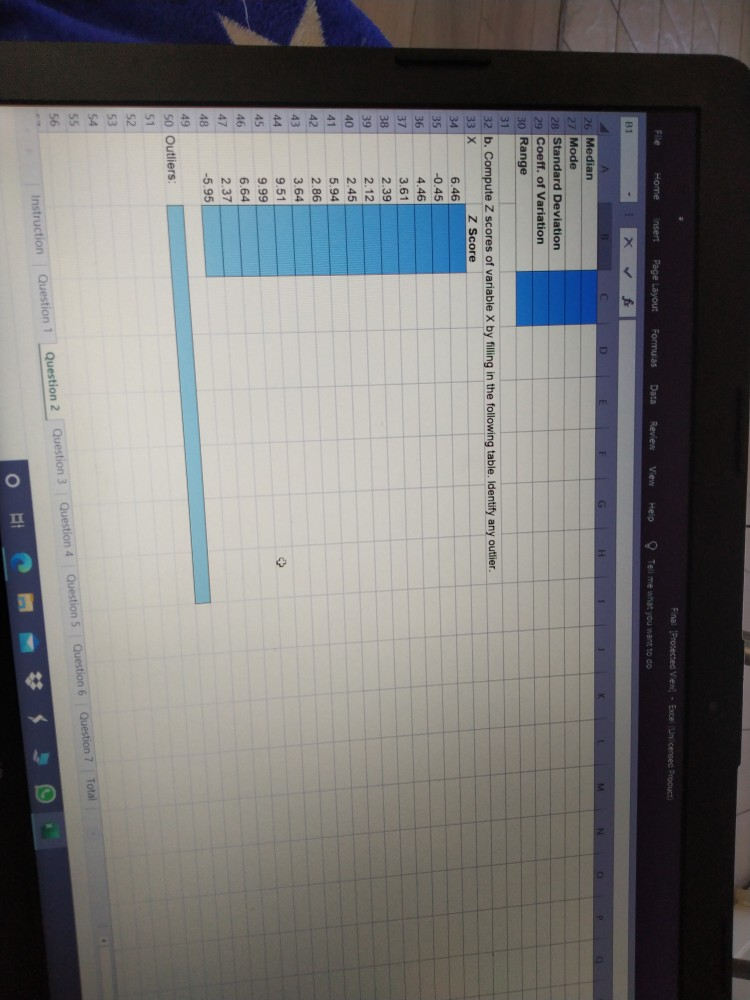 Solved Final Protected View - Excel (Unlicensed Product | Chegg.com