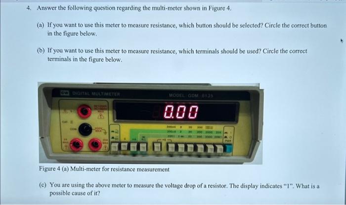 Solved 4. Answer the following question regarding the | Chegg.com