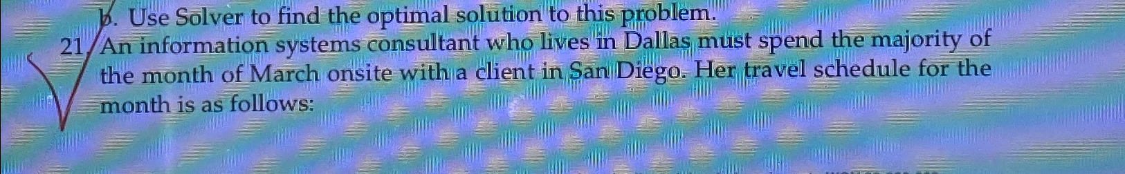Solved b. ﻿Use Solver to find the optimal solution to this | Chegg.com