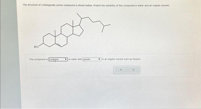 Solved The structure of a biologically active compound is | Chegg.com