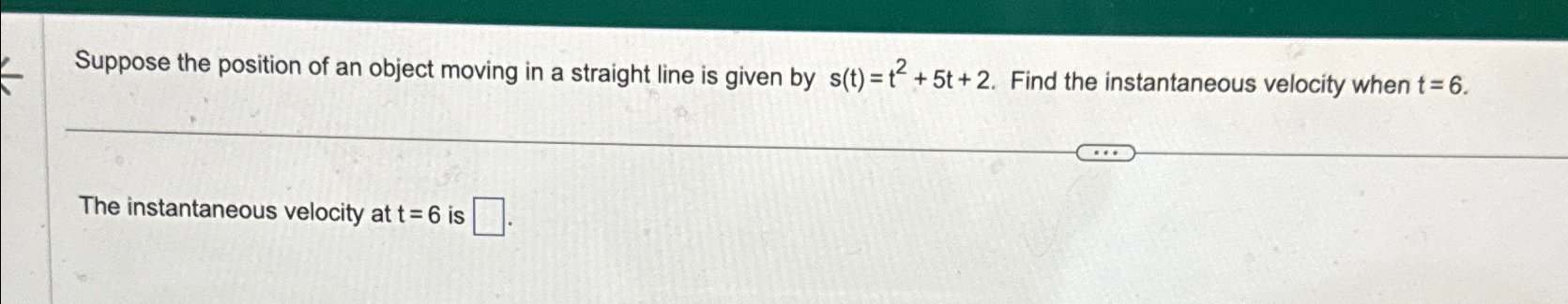 Solved Suppose the position of an object moving in a | Chegg.com