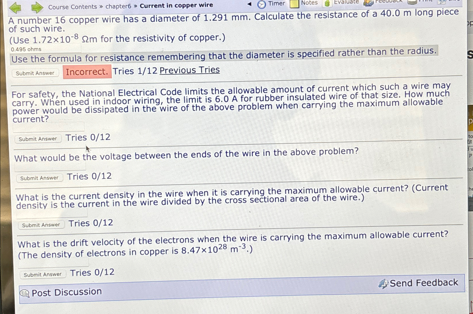 Solved Course Contents » ﻿chapter6 » ﻿Current in copper | Chegg.com