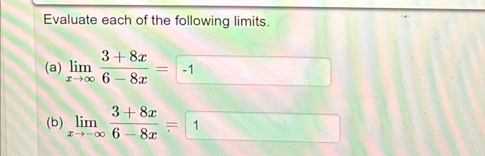 Solved Evaluate each of the following | Chegg.com