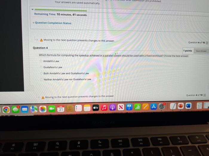 Solved Your answers are saved automatically. Remaining Time: | Chegg.com