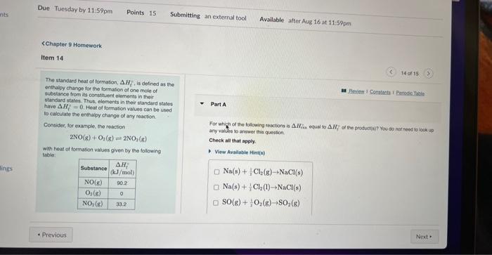Chapter 9 Homework (2) Home Due Tuesday by 11.59pm | Chegg.com
