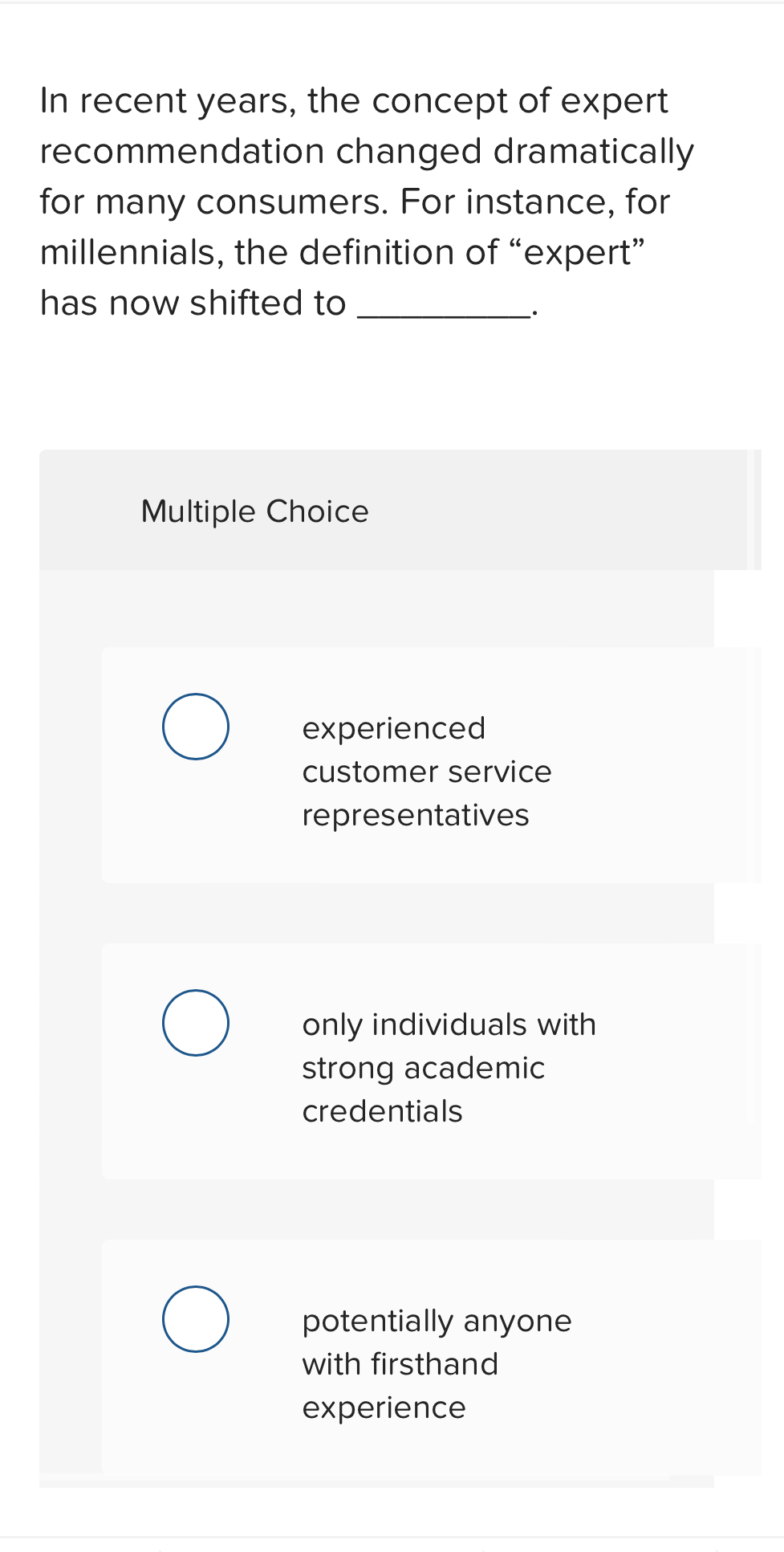 Solved In recent years, the concept of expert recommendation | Chegg.com