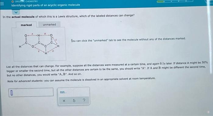 Solved O ORGANIC CHEMISTRY Identifying rigid parts of an | Chegg.com