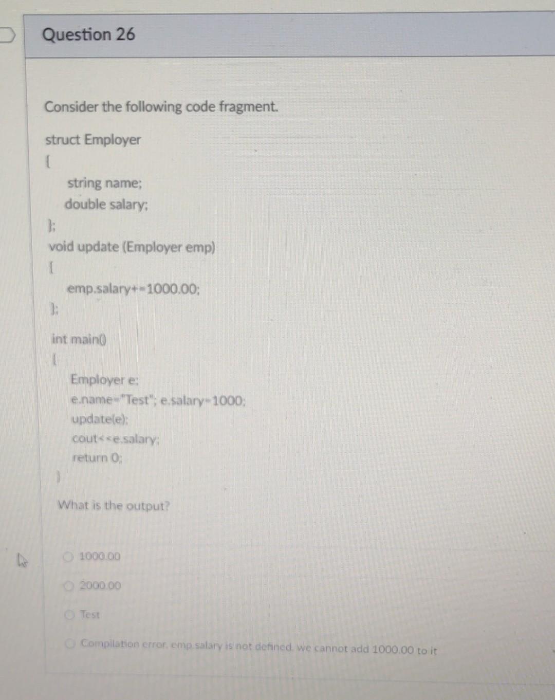 Solved Consider the following code: struct MyStruct { int x; | Chegg.com Solved Consider the following code: struct MyStruct { int x; | Chegg.com