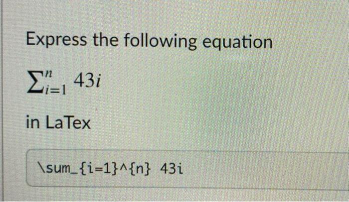 Solved express the following equation in ML. its should be a | Chegg.com
