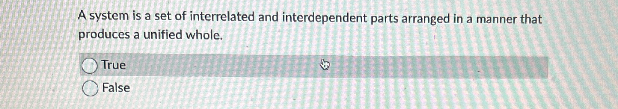 Solved A system is a set of interrelated and interdependent | Chegg.com