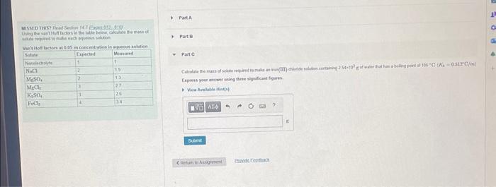 Solved I need help with Part A, B, and C.Part A: Calculate | Chegg.com