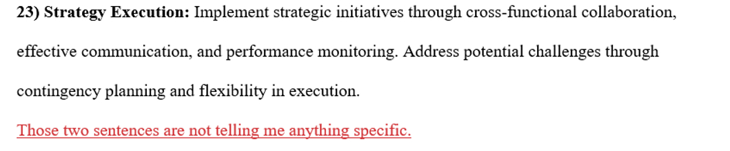 Solved Strategy Execution: Implement strategic initiatives | Chegg.com