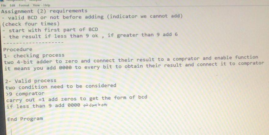 Solved File Edit Format Virw Help Assignment (2) | Chegg.com