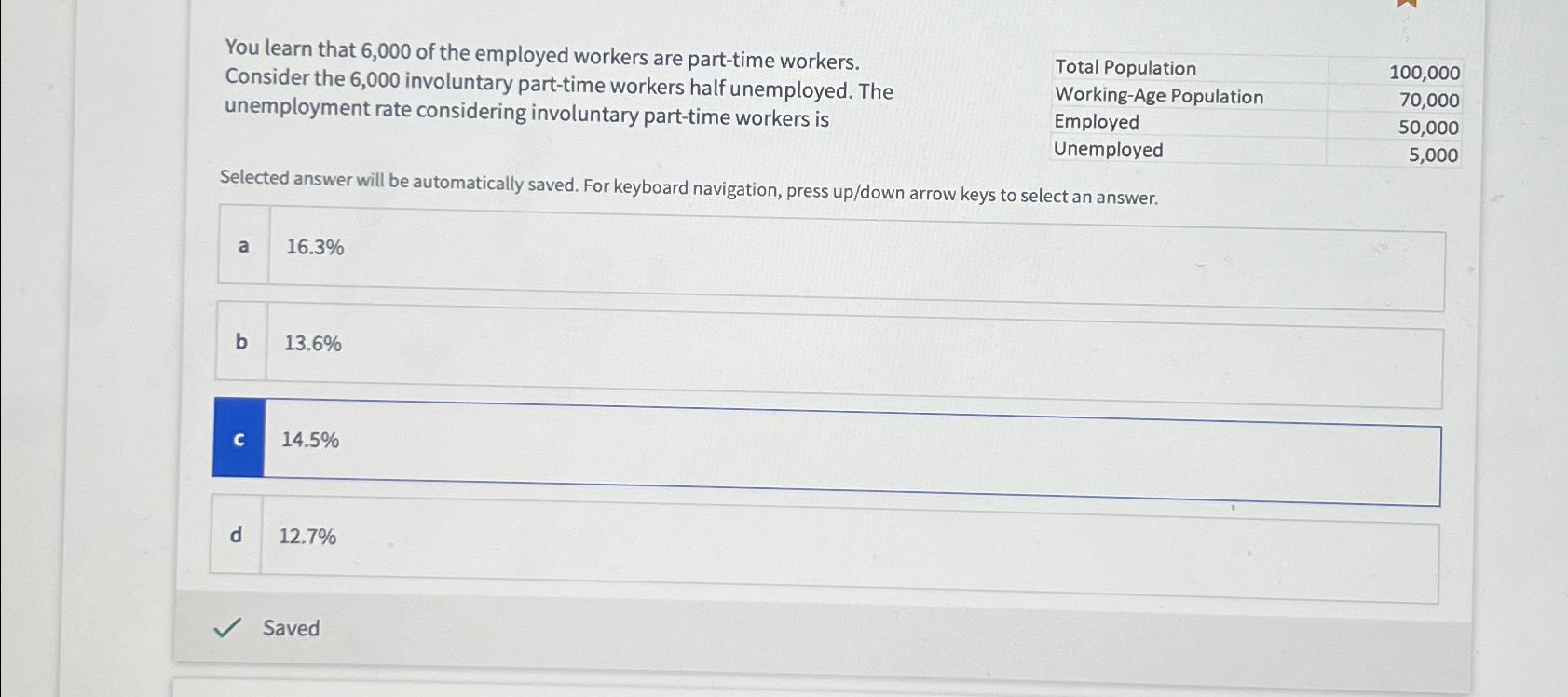 Solved You learn that 6,000 ﻿of the employed workers are | Chegg.com