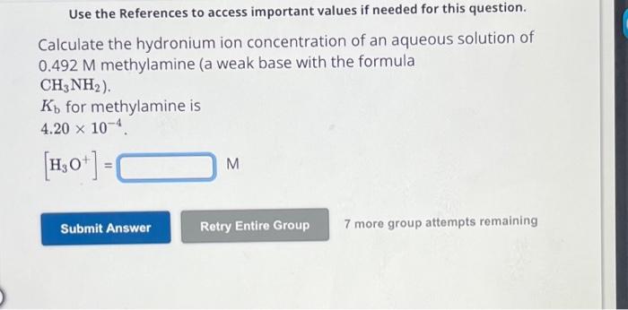 Solved The value of Kb for aniline, C6H5NH2, is 7.40×10−10. | Chegg.com