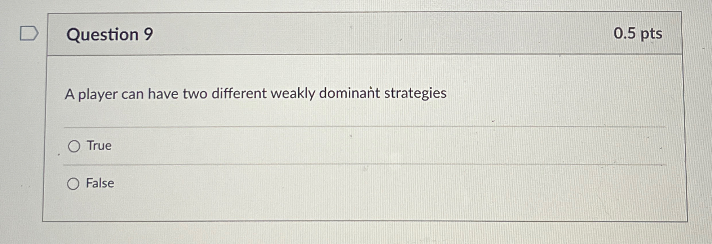 Solved Question 90.5ptsA player can have two different | Chegg.com