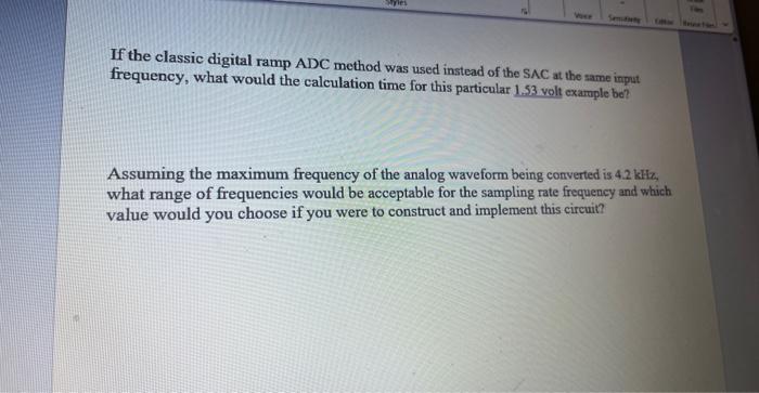 Solved 4. Assuming a SAC (successive approximation | Chegg.com