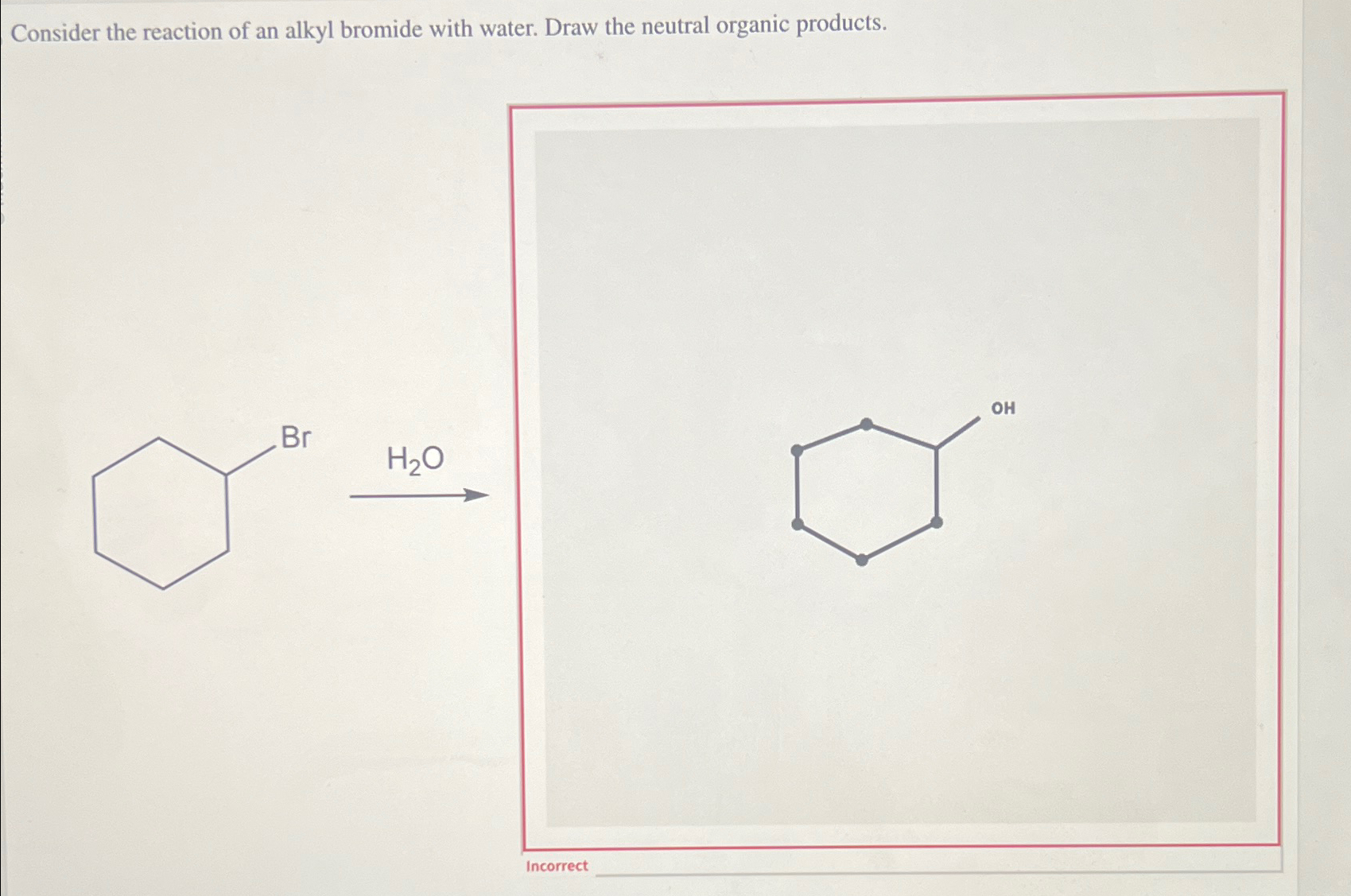 Solved Consider the reaction of an alkyl bromide with water. | Chegg.com
