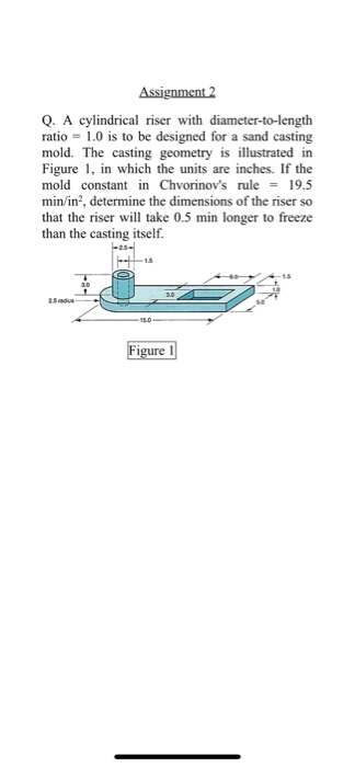 Solved Assignment 2 Q. A cylindrical riser with | Chegg.com