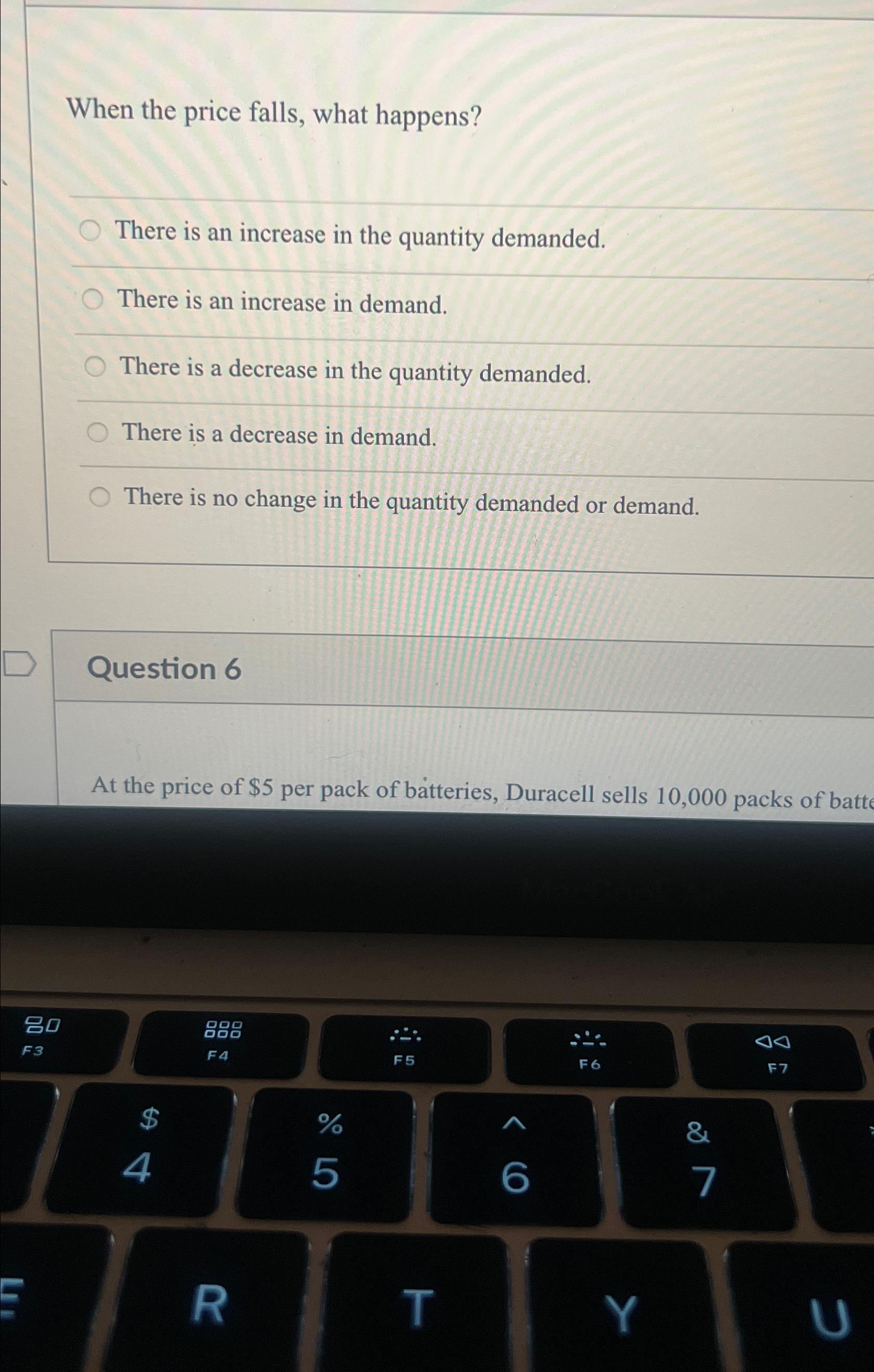 Solved When the price falls, what happens?There is an | Chegg.com