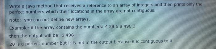 Solved Write a java method that receives a reference to an | Chegg.com