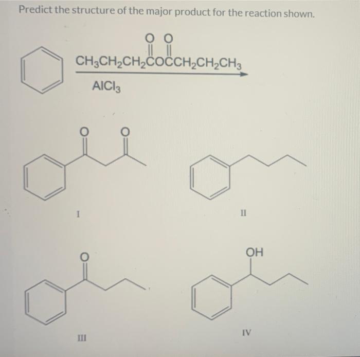 Solved Predict the structure of the major product for the | Chegg.com