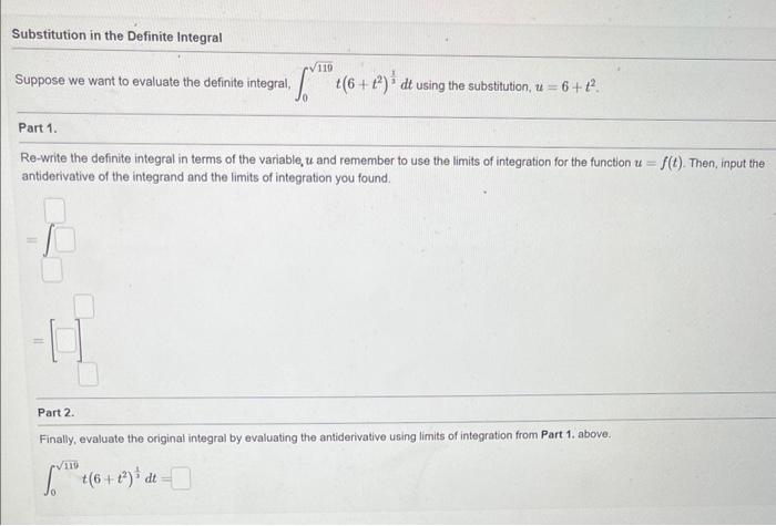 Solved Suppose we want to evaluate the definite integral, | Chegg.com