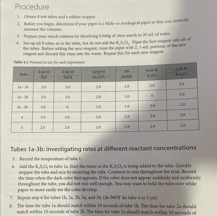Solved There are several variations of iodine clock | Chegg.com