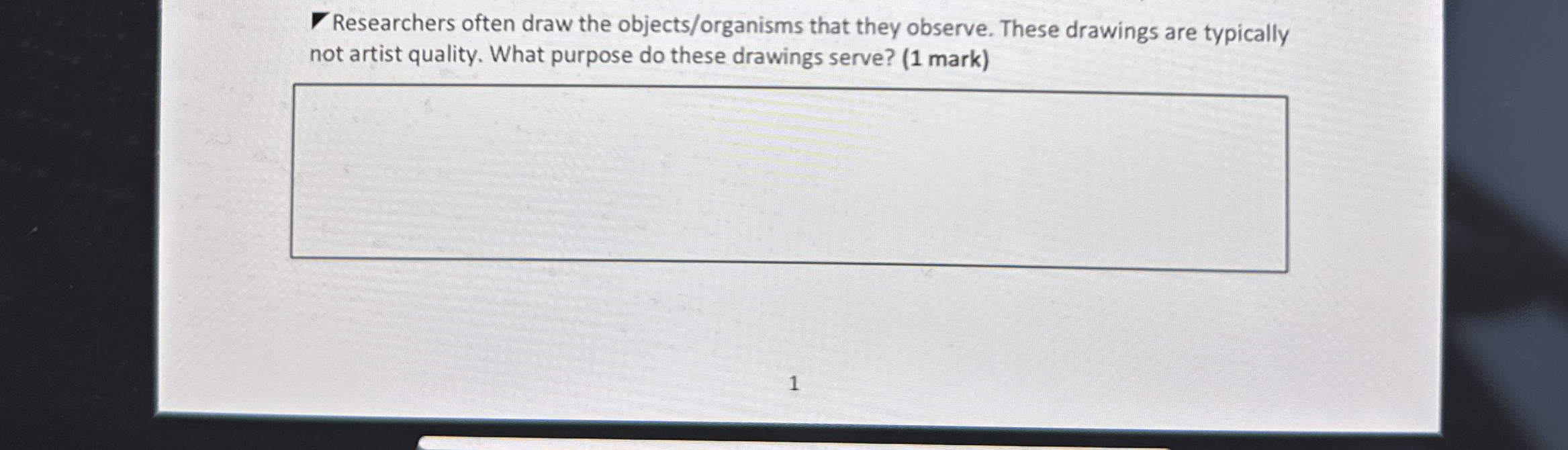 Researchers often draw the objects/organisms that | Chegg.com