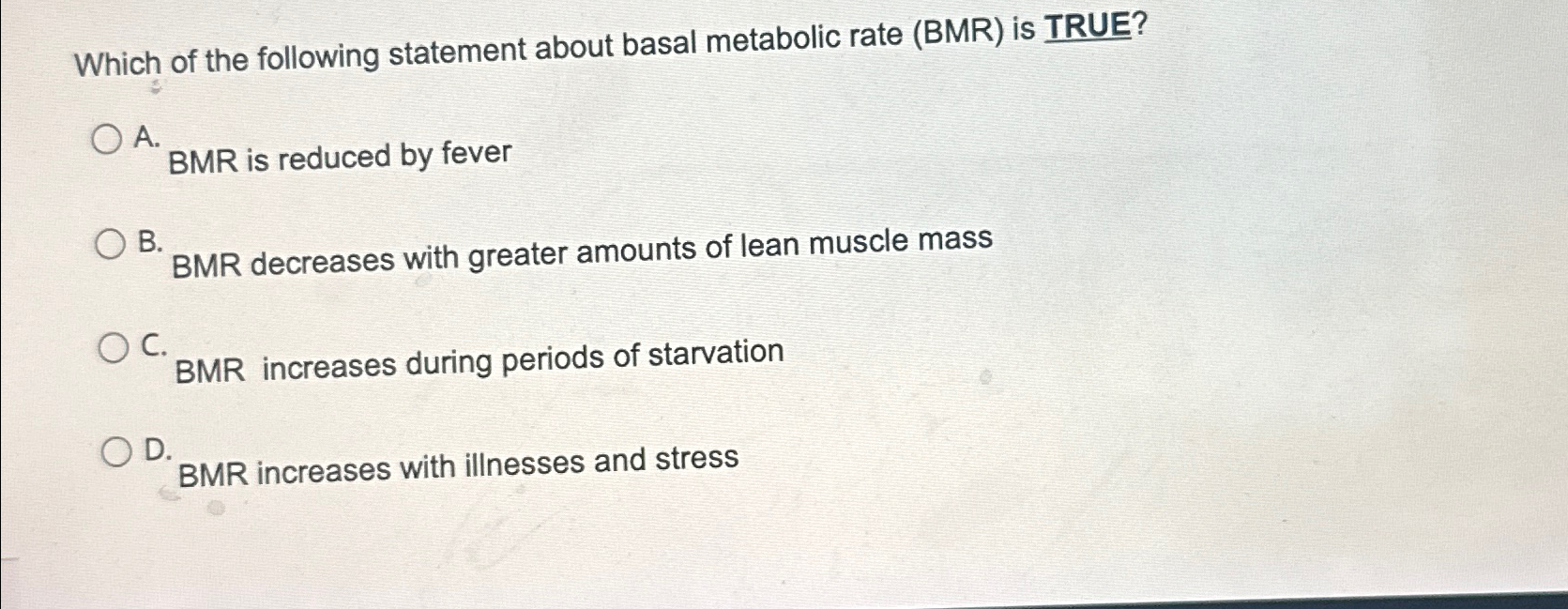 Solved Which of the following statement about basal | Chegg.com