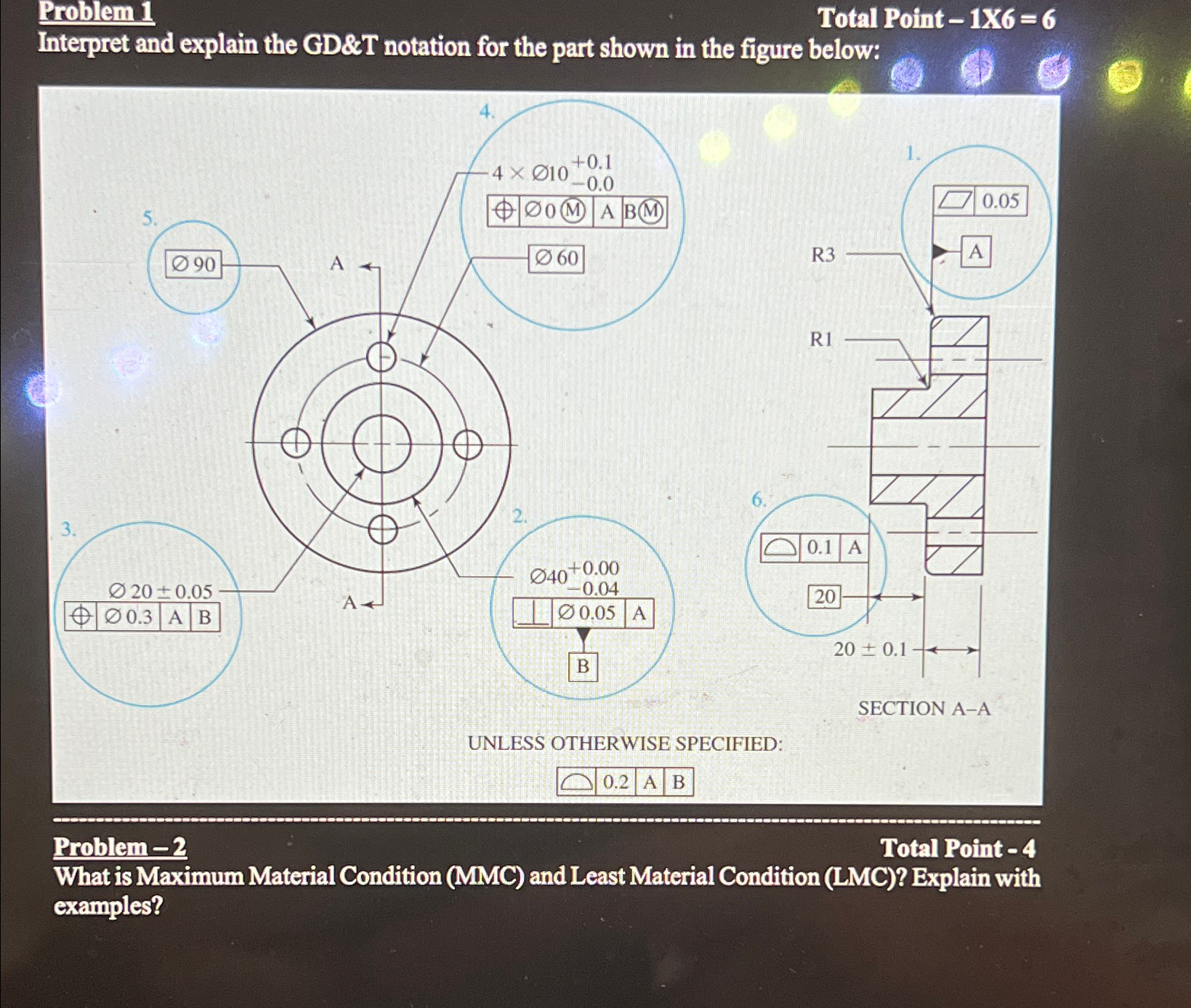 Solved Problem 1Total Point -1x6=6Problem-2Total Point | Chegg.com