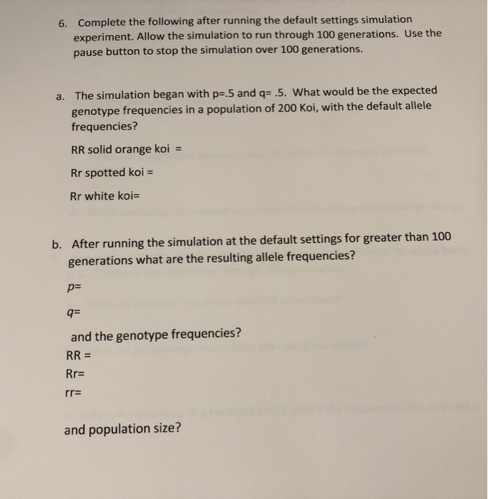 Solved 6. Complete the following after running the default | Chegg.com