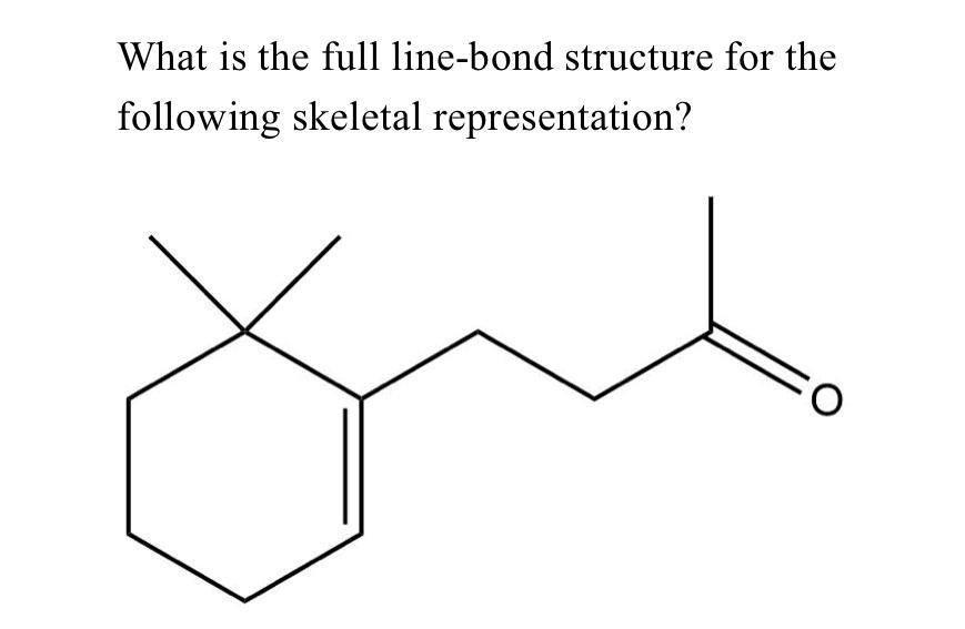 Solved What is the full line-bond structure for the | Chegg.com
