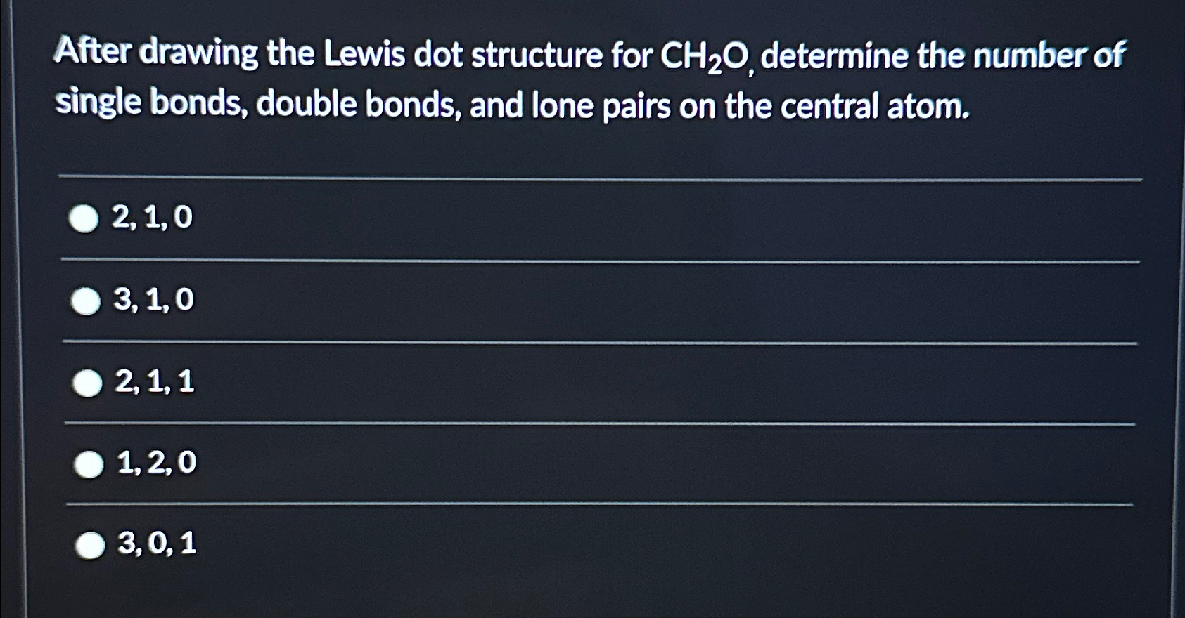 Solved After drawing the Lewis dot structure for CH2O, | Chegg.com