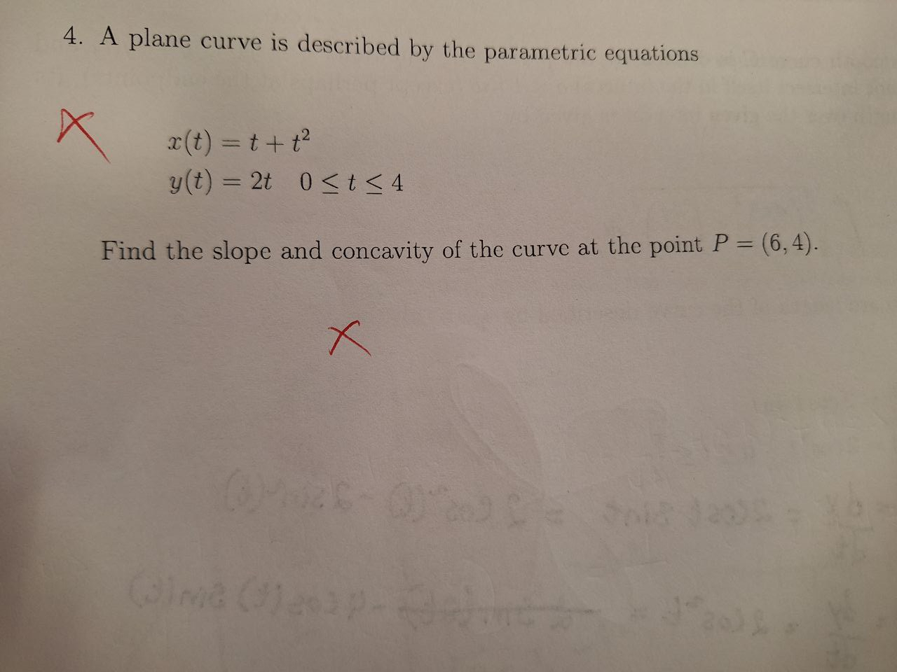 Solved A plane curve is described by the parametric | Chegg.com