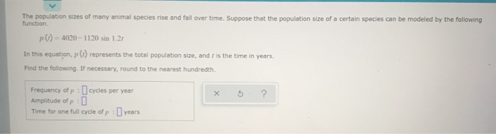 Solved The population sizes of many animal species rise and | Chegg.com