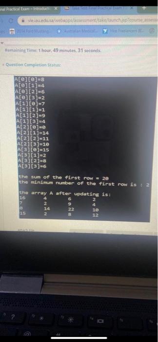 Solved estion 1 OL. Write a C++ program that declares 2-Day | Chegg.com