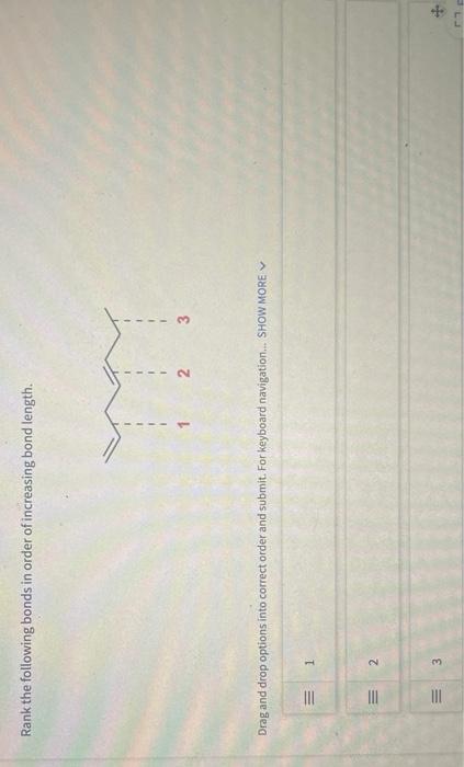 Solved Rank the following bonds in order of increasing bond | Chegg.com
