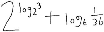 Solved 2log2 3 + log6 1/36 | Chegg.com