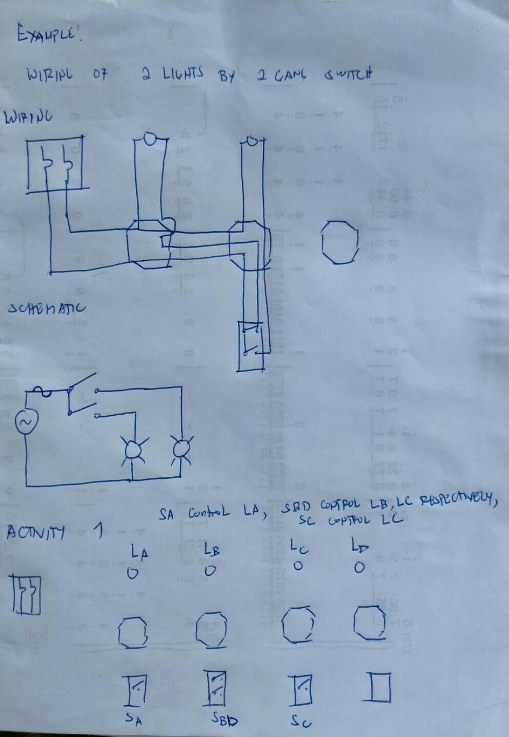Solved Design wiring layout for controlling Lamp A and Lamp | Chegg.com