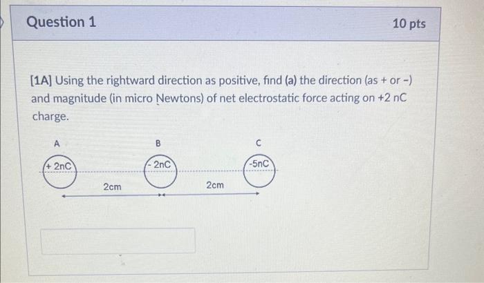 Solved [1A] Using the rightward direction as positive, find | Chegg.com