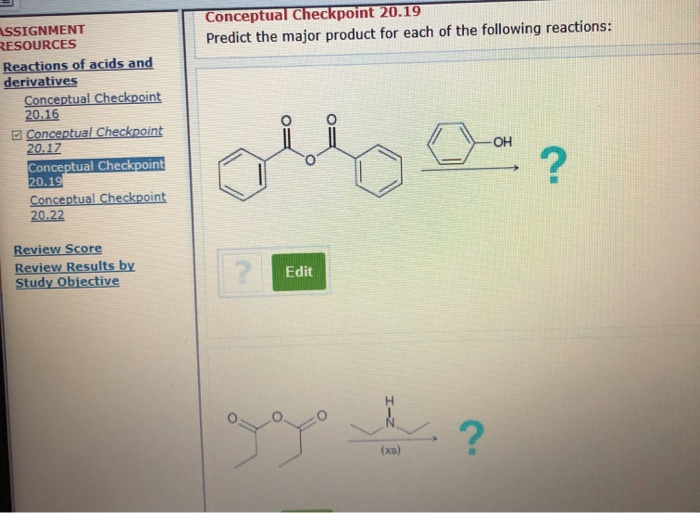 Solved Conceptual Checkpoint 20.19 Predict the major product | Chegg.com