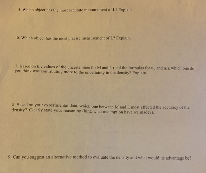 Solved Lab Report Data Table 2: Mass Data and Calculations | Chegg.com