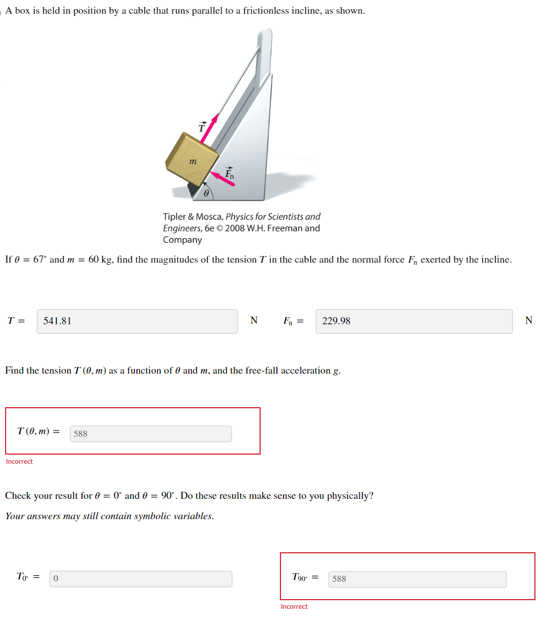 Solved A box is held in position by a cable that runs | Chegg.com