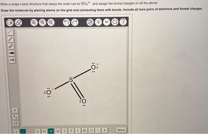 Solved Write a single Lewis structure that obeys the octet | Chegg.com Solved Write a single Lewis structure that obeys the octet | Chegg.com