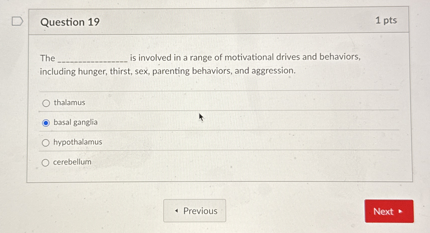 Solved Question 191 ﻿ptsThe ﻿is involved in a range of | Chegg.com
