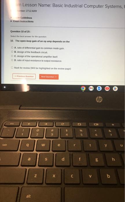 Solved in Lesson Name: Basic Industrial Computer Systems, | Chegg.com