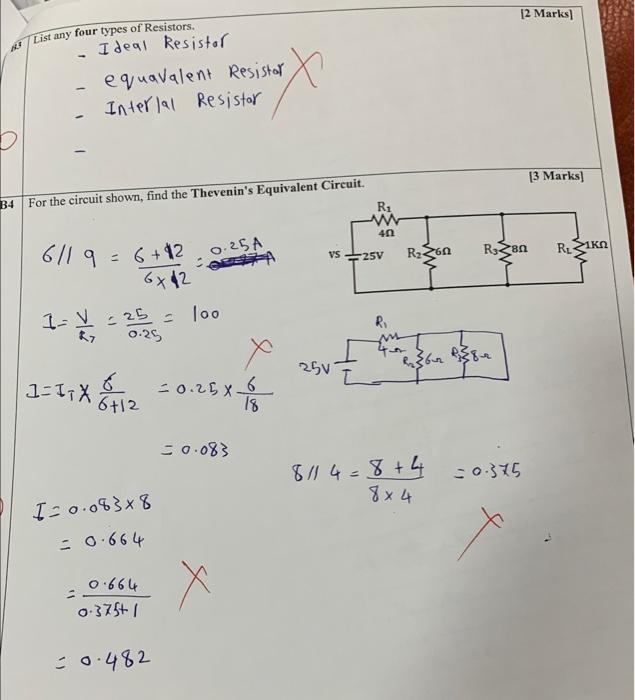 Solved List any four types of Resistors. - Ideal Resistor - | Chegg.com