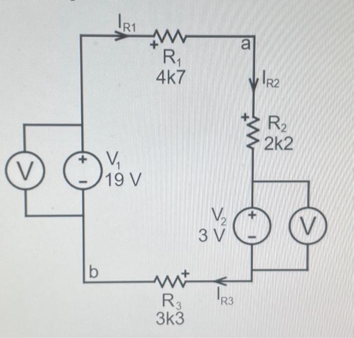 Solved find the voltage between points a and b | Chegg.com